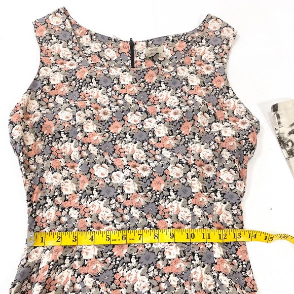 Vintage | Dresses | Vintage Nwt Syko Dusty Rose Floral Midi Dress ...